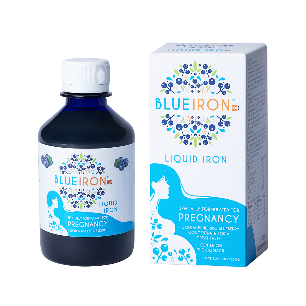 Skysta geležis nėščiosioms BLUEIRON PREGNANCY , 250 ml